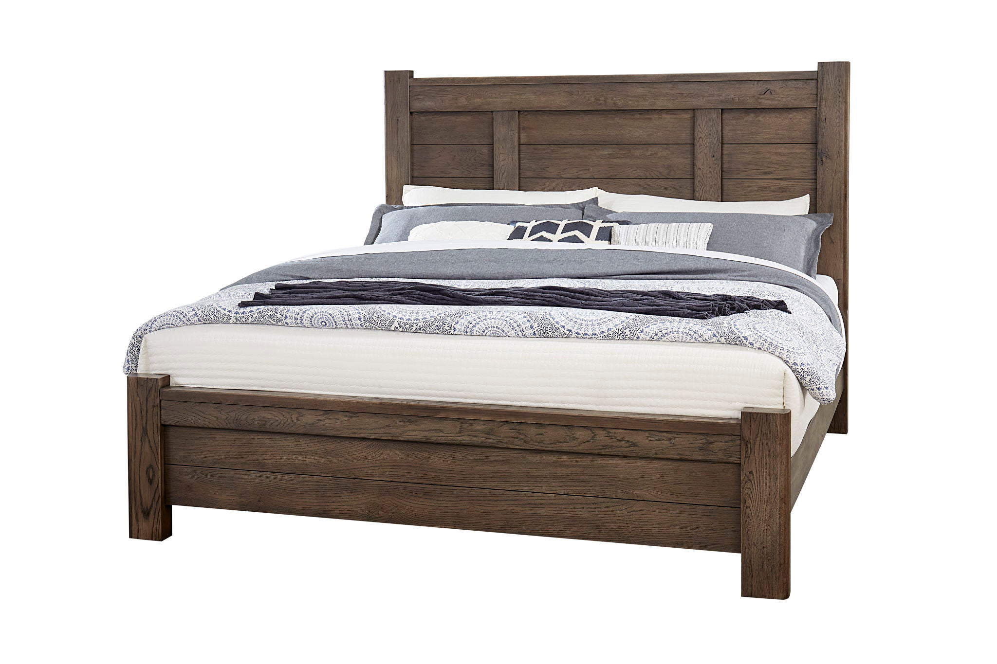 Crafted Oak - Post Bed (Headboard, Footboard, Rails) – Roberts ...